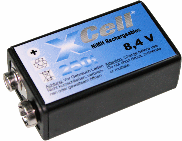 XCell 9V rechargeable :: Batteries :: Power :: Electronic Parts ...